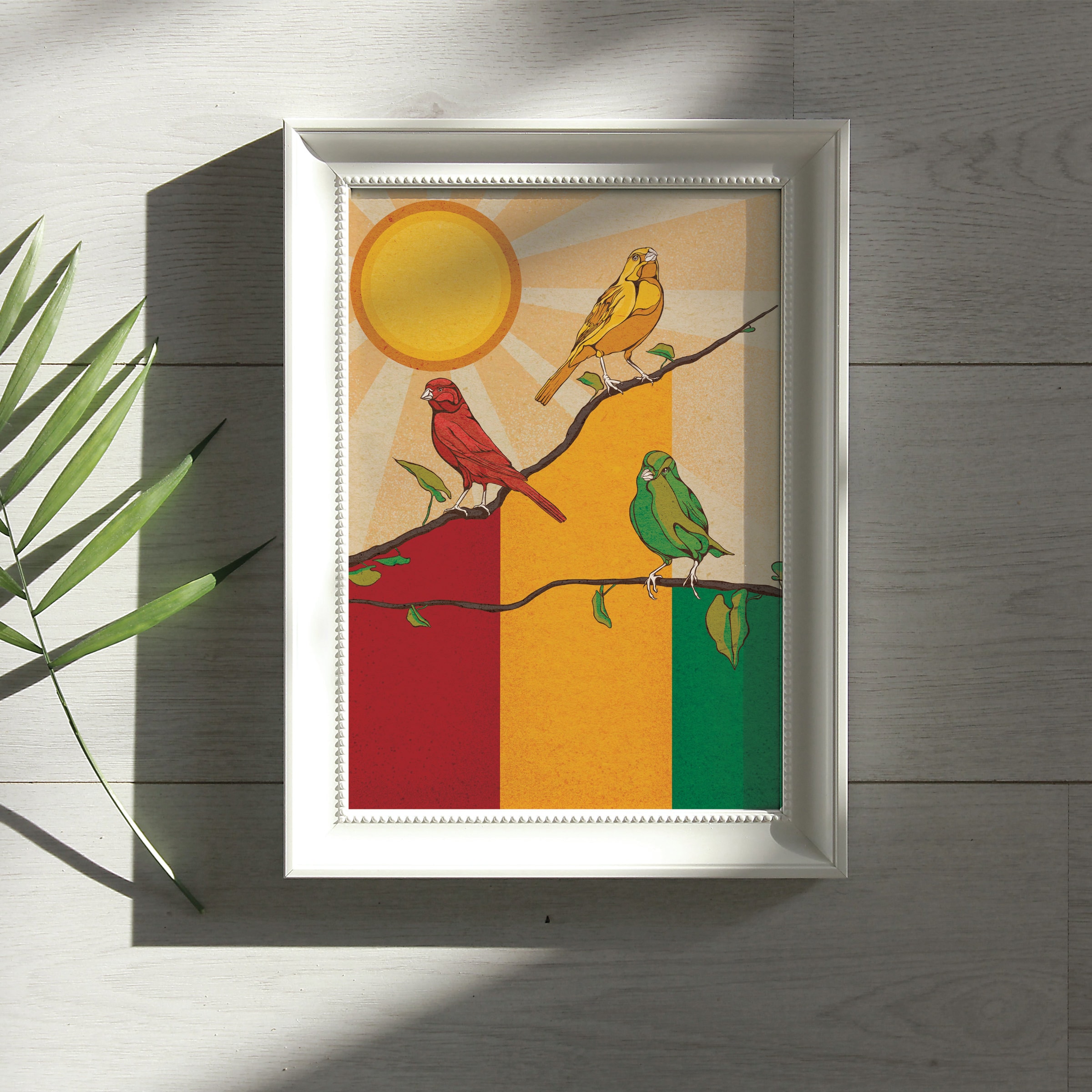 Three Little Birds - Bob Marley 1970s Vintage Style Poster sold by ...
