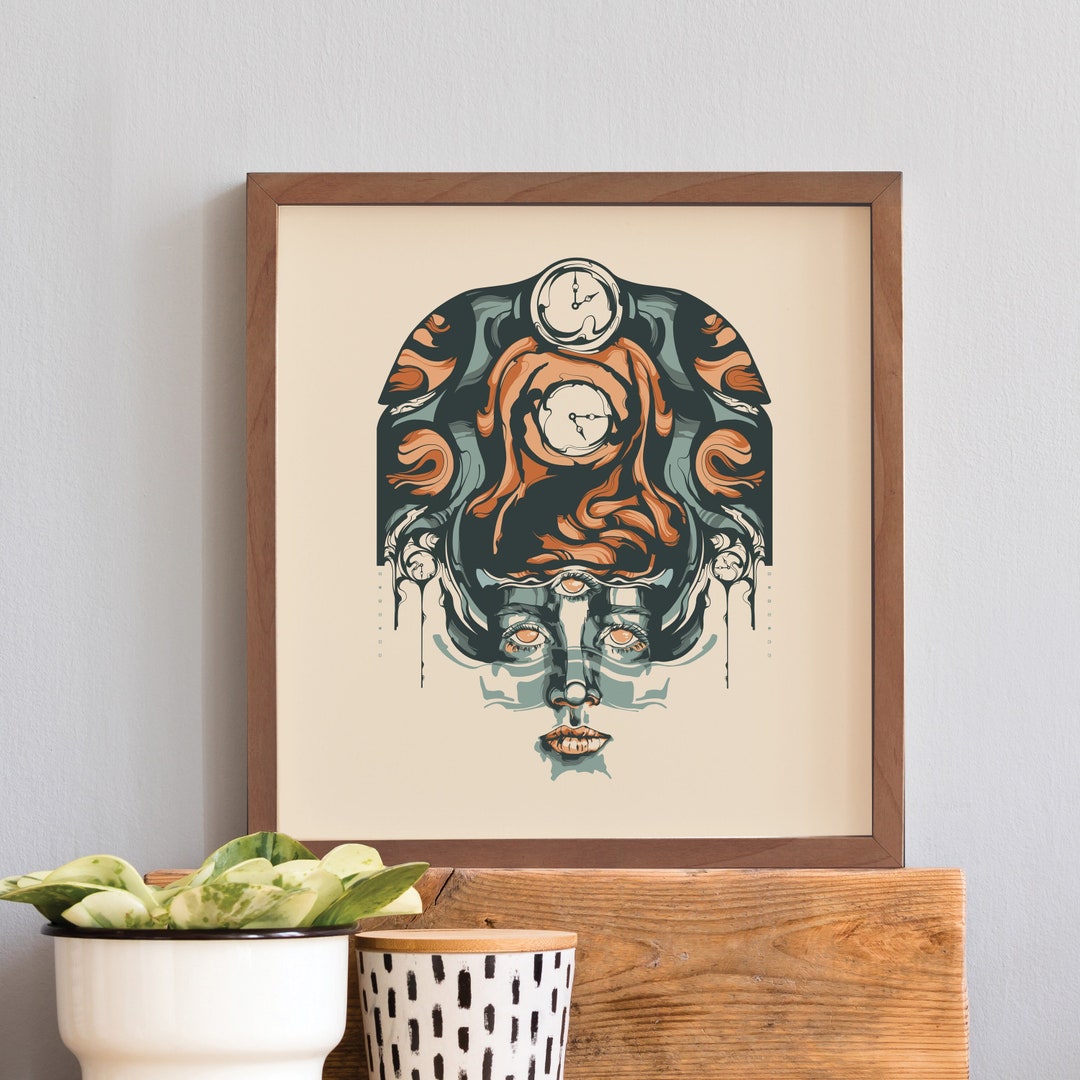 Empress of Eternity Surreal Timeless Art Emotional Goddess Art Poster ...