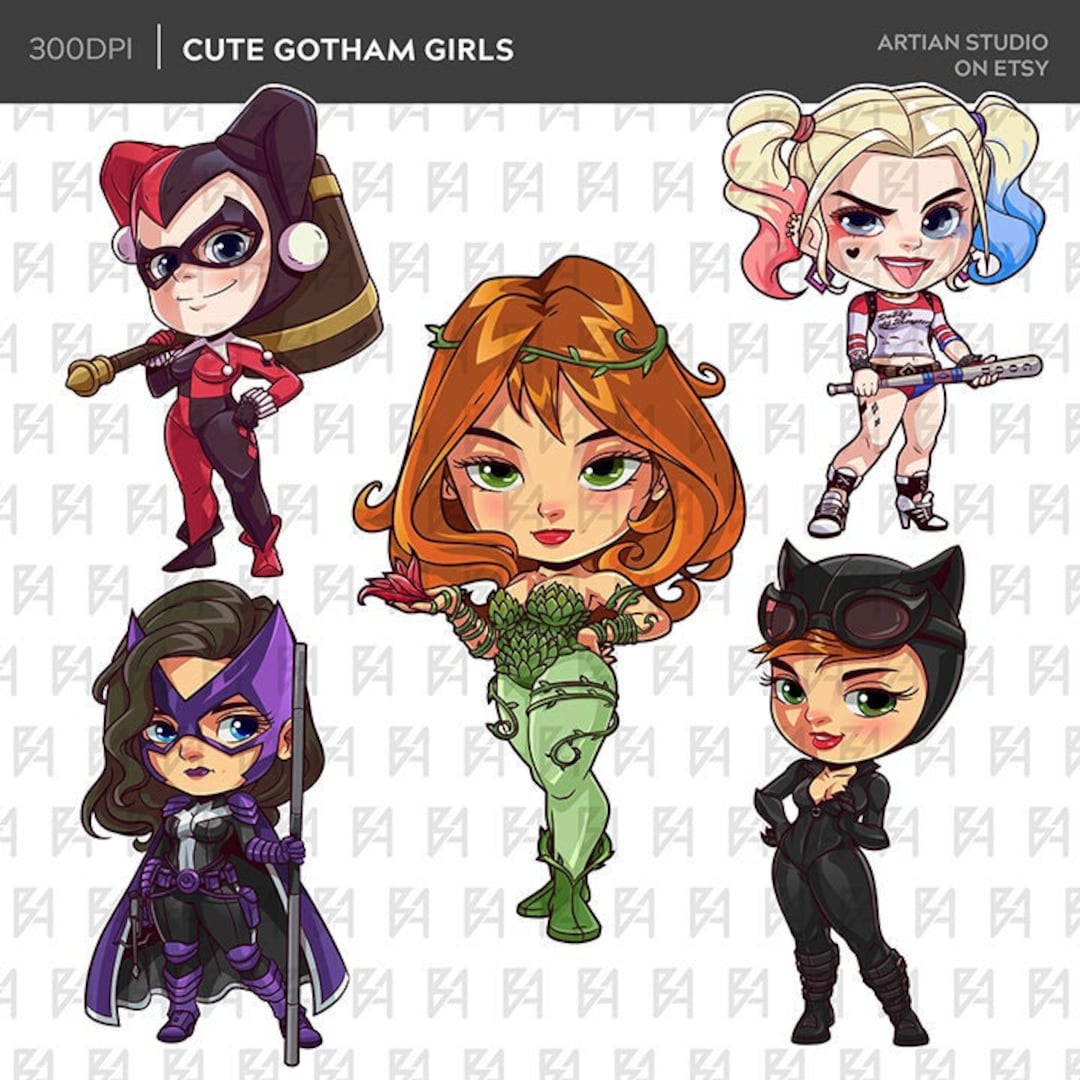 Cute Girl Superhero Clipart Bundle, Super Heroes PNG File, 300 DPI - Etsy