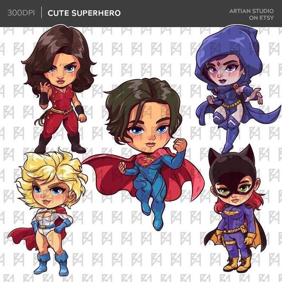 Girl Superhero Clipart