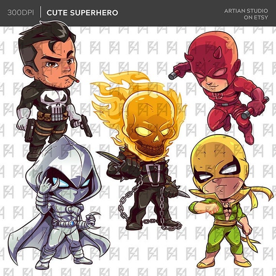 Cute Chibi Superheroes