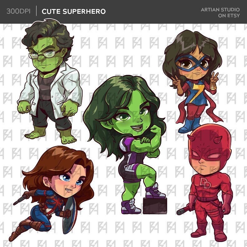 Cute Superhero Chibi