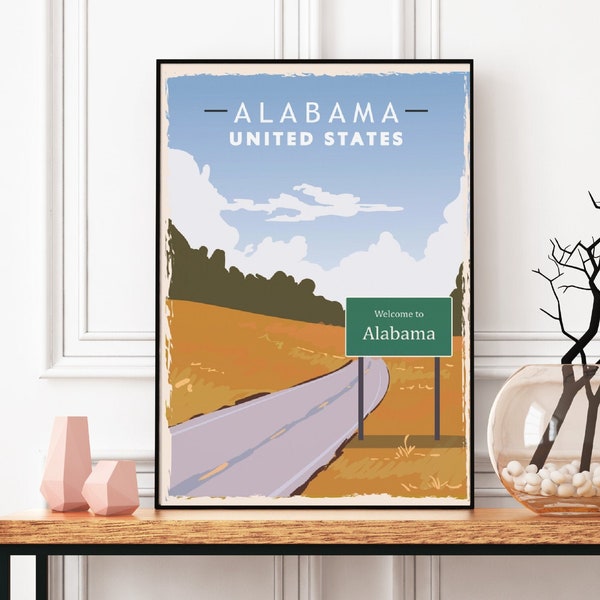Alabama Poster - Etsy