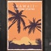 Hawaii Travel Poster, Hawaiian Decor, Aloha Hawaii, Beach Luau, Palm ...