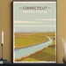 Connecticut Travel Poster Fine Art Print Connecticut Gifts - Etsy