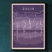 Venezuela Travel Poster, Zulia Print, Catatumbo Lightning, Lake ...