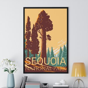 Sequoia National Park Poster National Park Prints Travel | Etsy