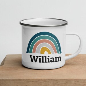 Kid Mug Personalized Enamel Mug for Kids Custom Enamel Mug - Etsy