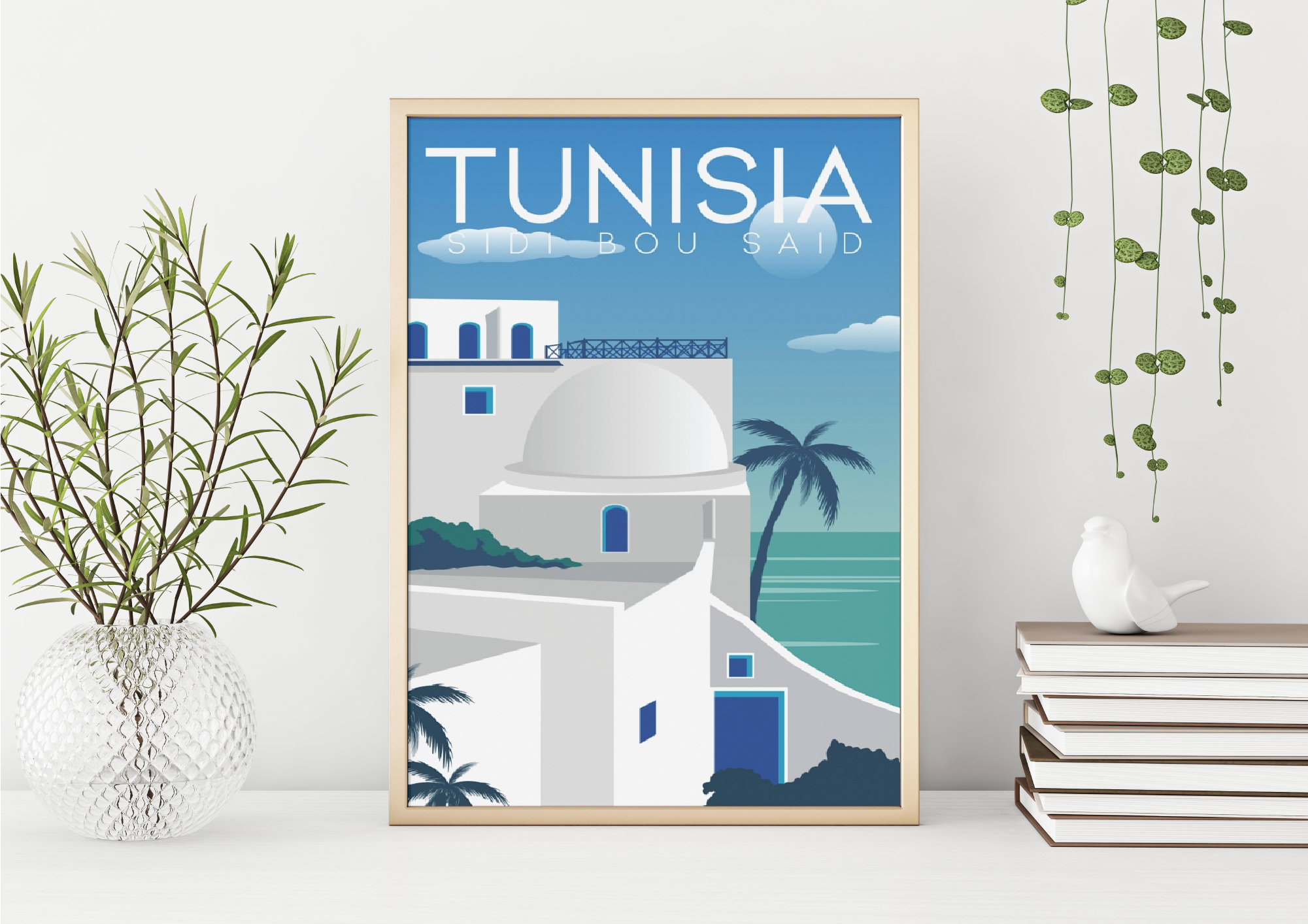 Tunisia Print Tunisia Poster Tunisia Travel Print Tunisia | Etsy