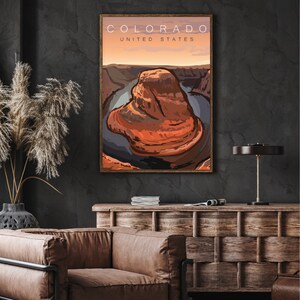 Lake Powell Travel Poster Lake Powell Utah Glen Canyon - Etsy