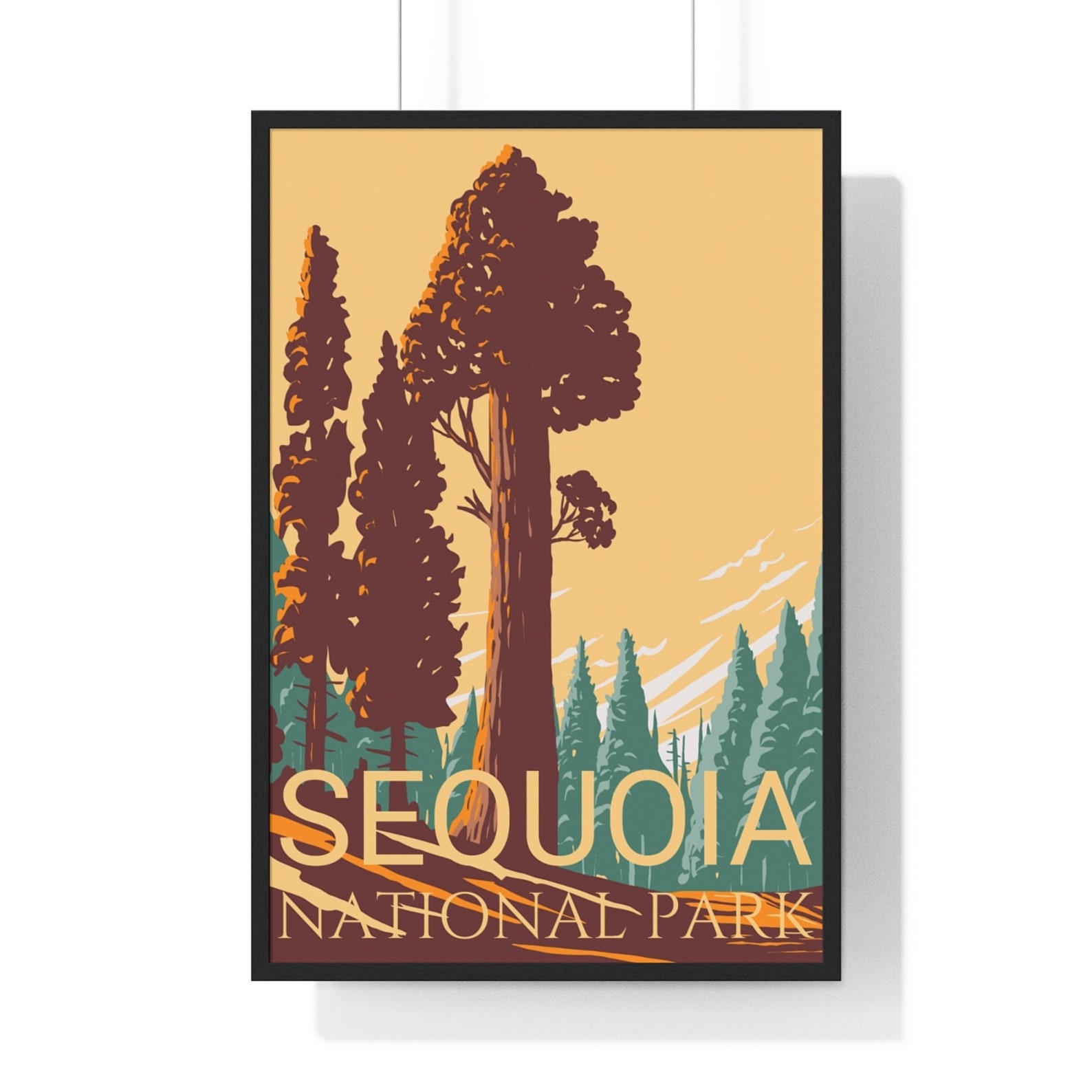 Sequoia National Park Poster National Park Prints Travel | Etsy
