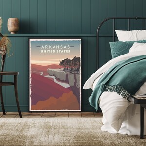 Arkansas Travel Poster Arkansas Wall Art Whitaker Point - Etsy