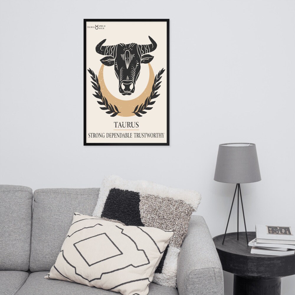 Taurus Astrology Print Taurus Zodiac Gifts Printable Wall | Etsy