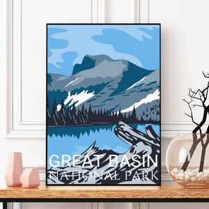 Great Basin National Park Poster, Great Basin Print, Bristlecone Pine ...