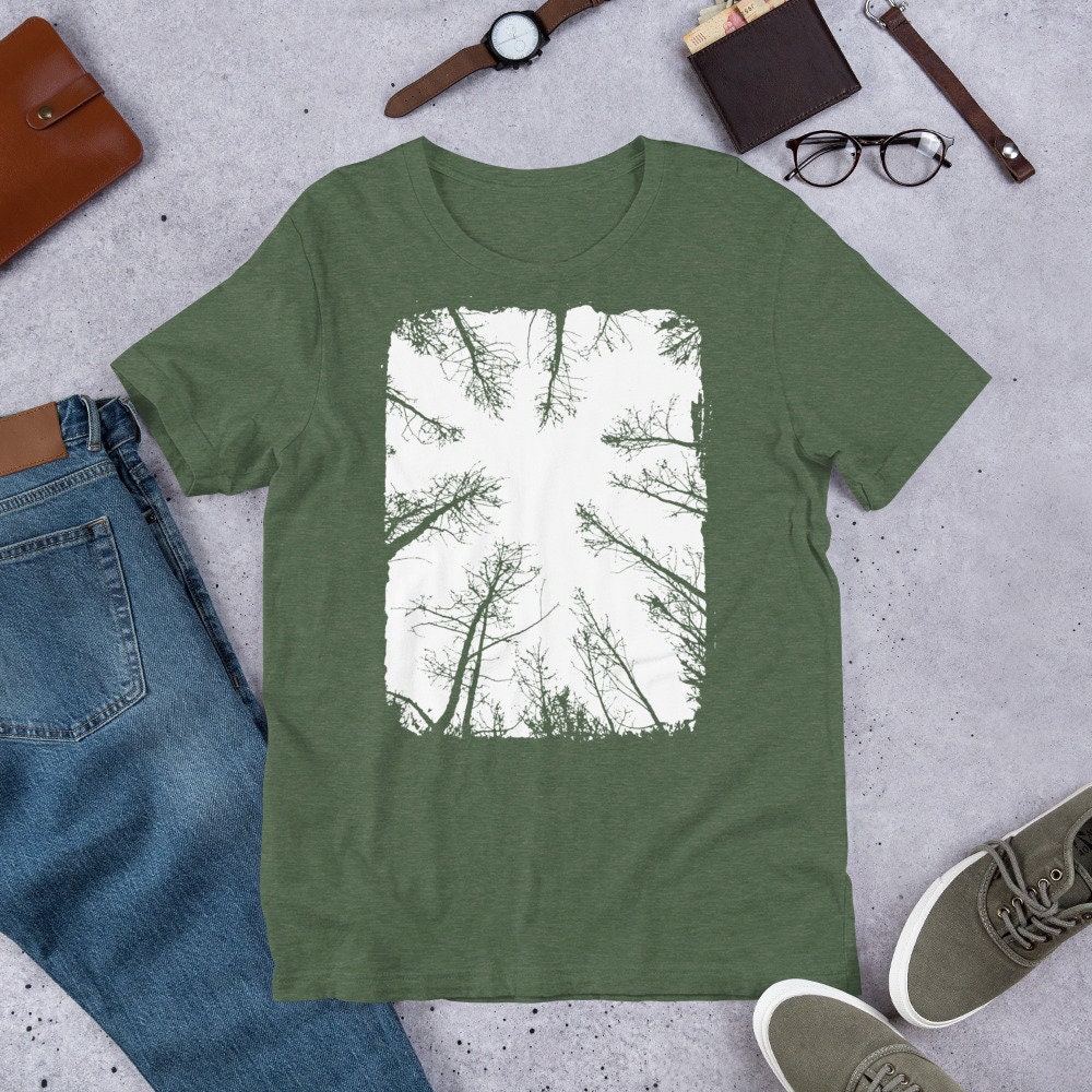 Dry Tree Shirt Forest Shirt Nature T Shirt Camping Shirt | Etsy