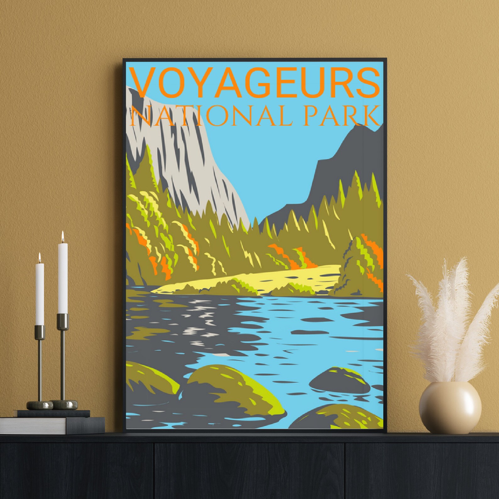 Voyageurs National Park Poster Travel Gifts National Park - Etsy
