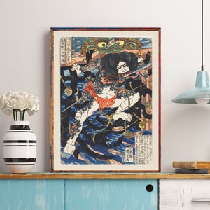 Rori Hakucho Chojun by Kuniyoshi Utagawa Japanese Print - Etsy