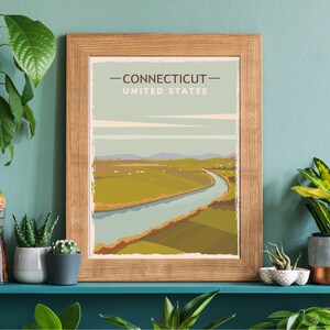 Connecticut Travel Poster, Fine Art Print, Connecticut Gifts ...