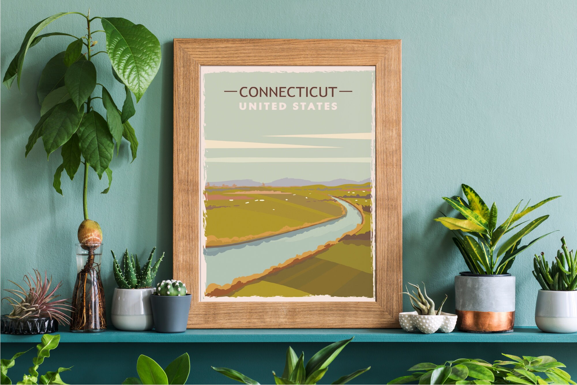 Connecticut Travel Poster Fine Art Print Connecticut Gifts - Etsy