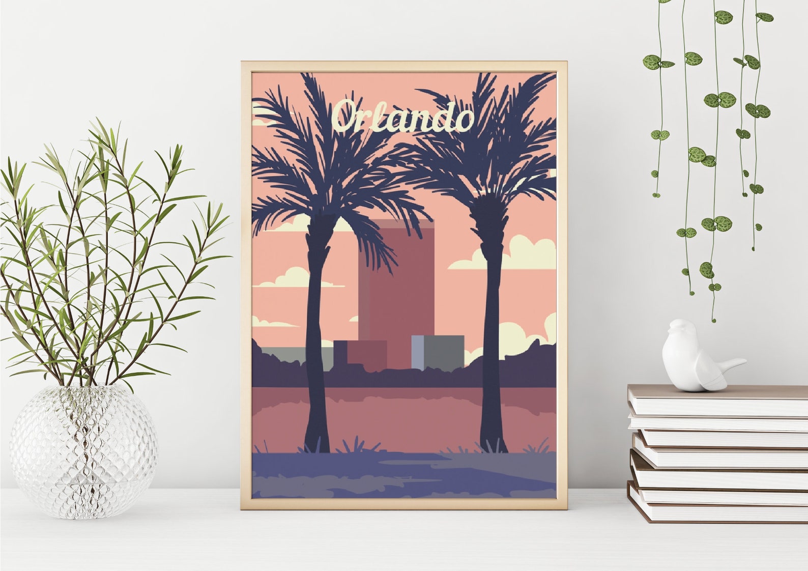 Orlando Print Florida Travel Poster Orlando Decor America - Etsy