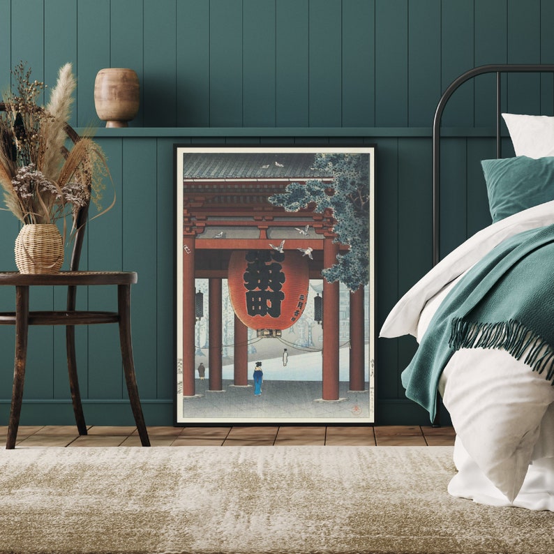 Nio Gate at Asakusa Kannon by Tsuchiya Koitsu Japanese Print - Etsy