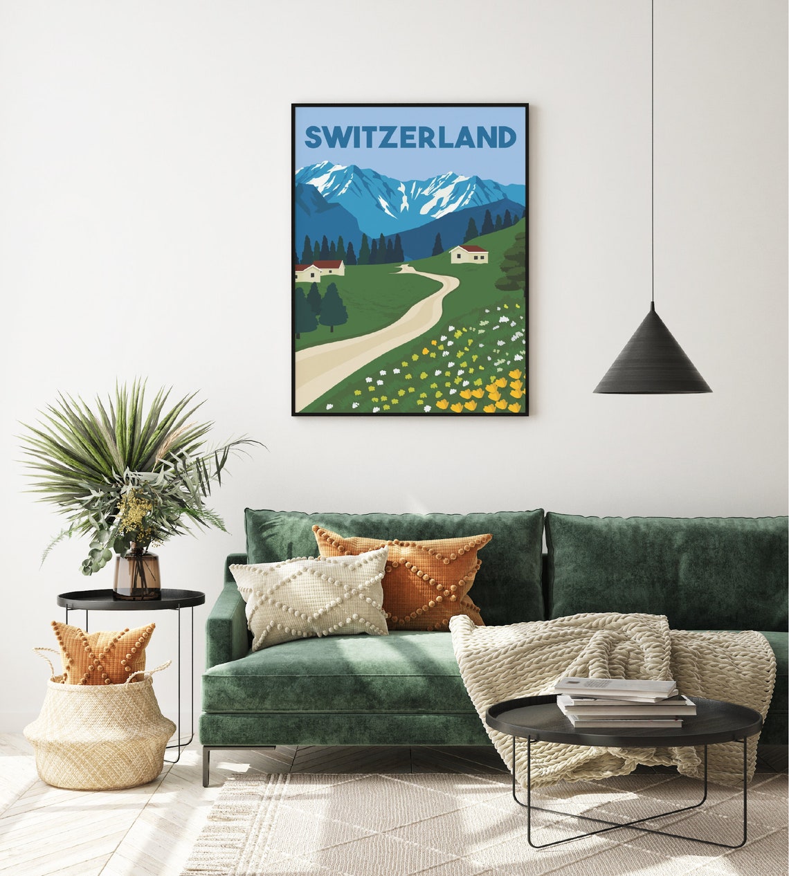 Switzerland Poster Mountain Print Swiss Alps Poster Swiss - Etsy