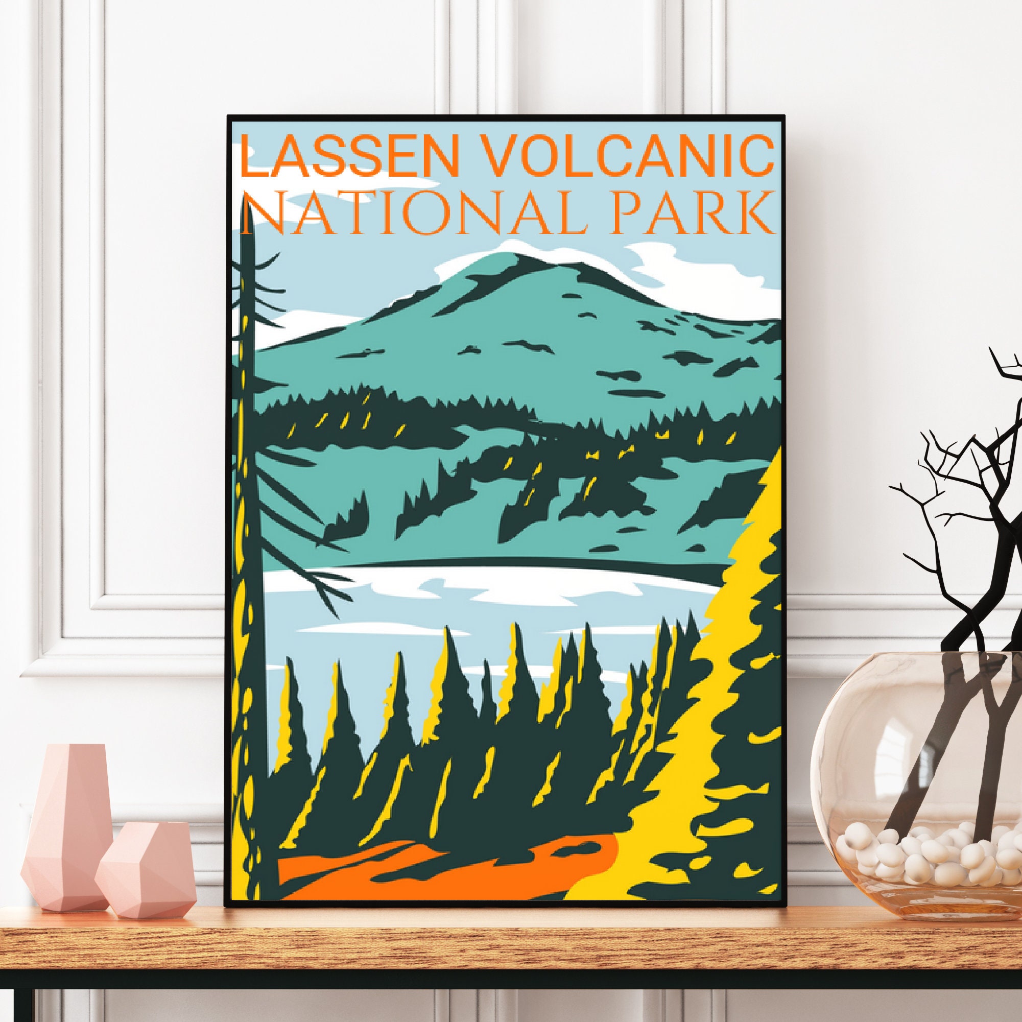 Lassen Volcanic National Park Poster National Park Print - Etsy