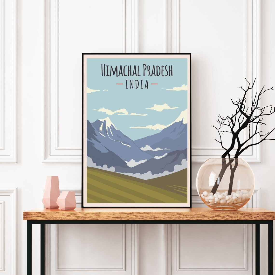 Himachal Pradesh Travel Poster Northern Indian Print India | Etsy
