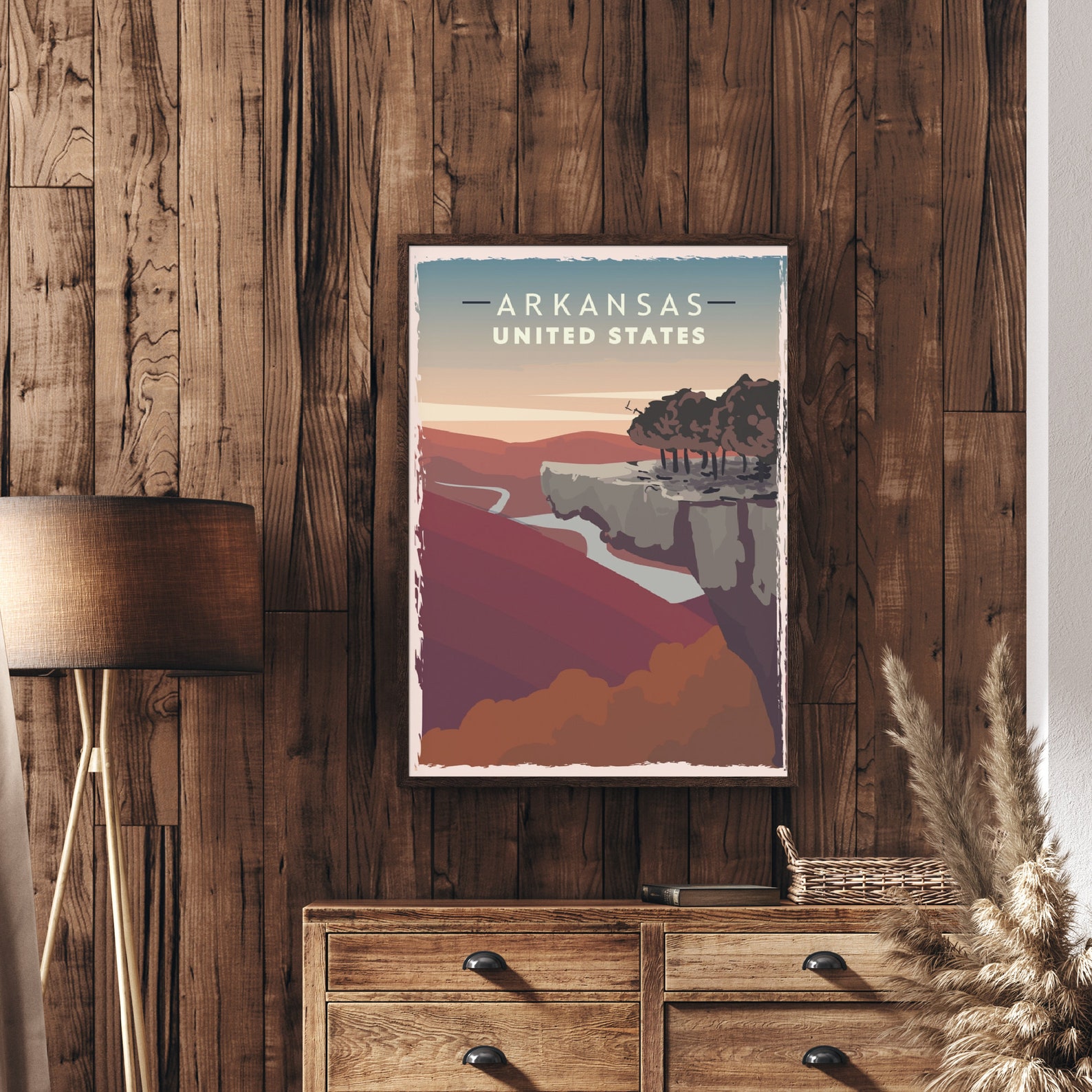 Arkansas Travel Poster Arkansas Wall Art Whitaker Point - Etsy