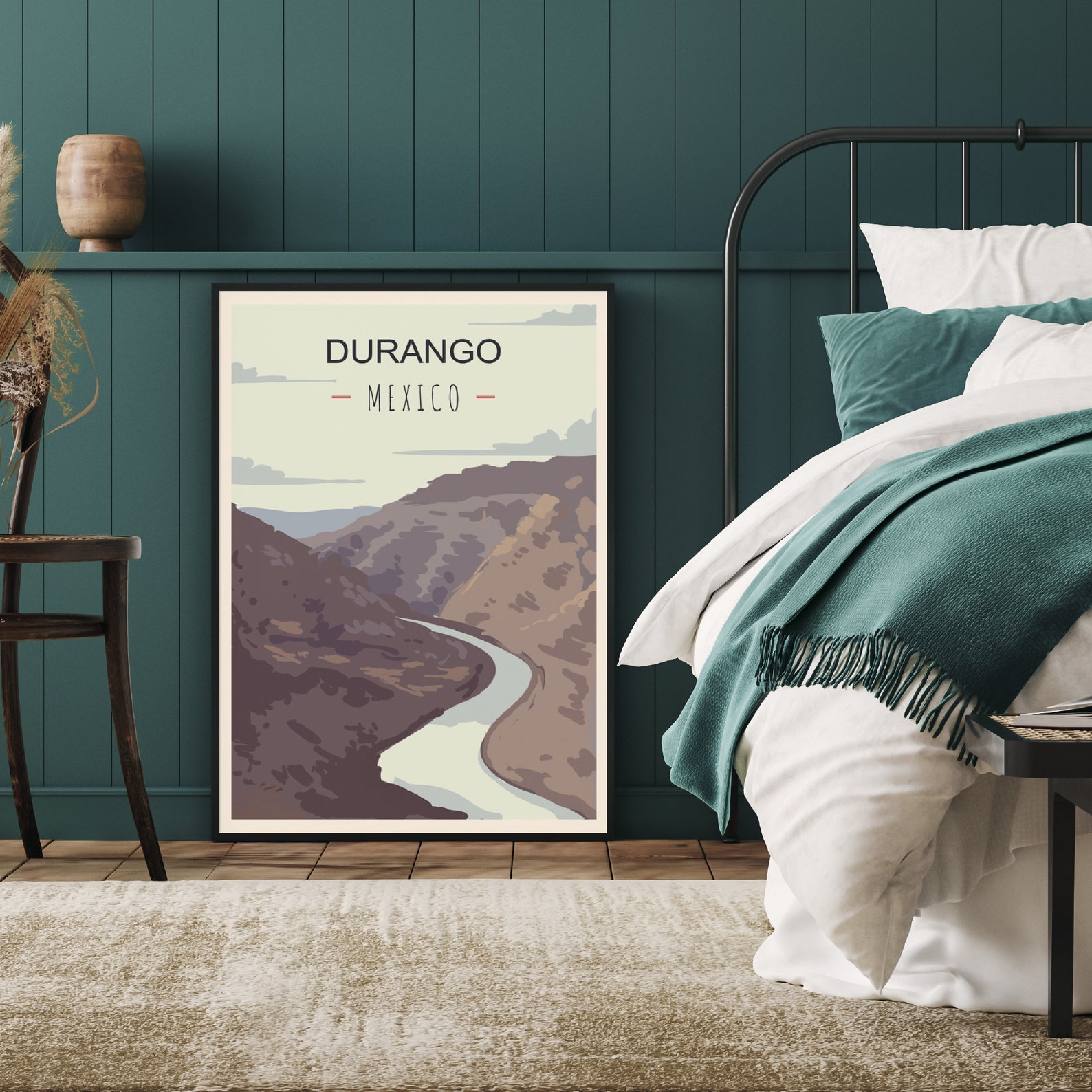 Mexico Travel Poster Durango Print Cañon De Fernandez State - Etsy