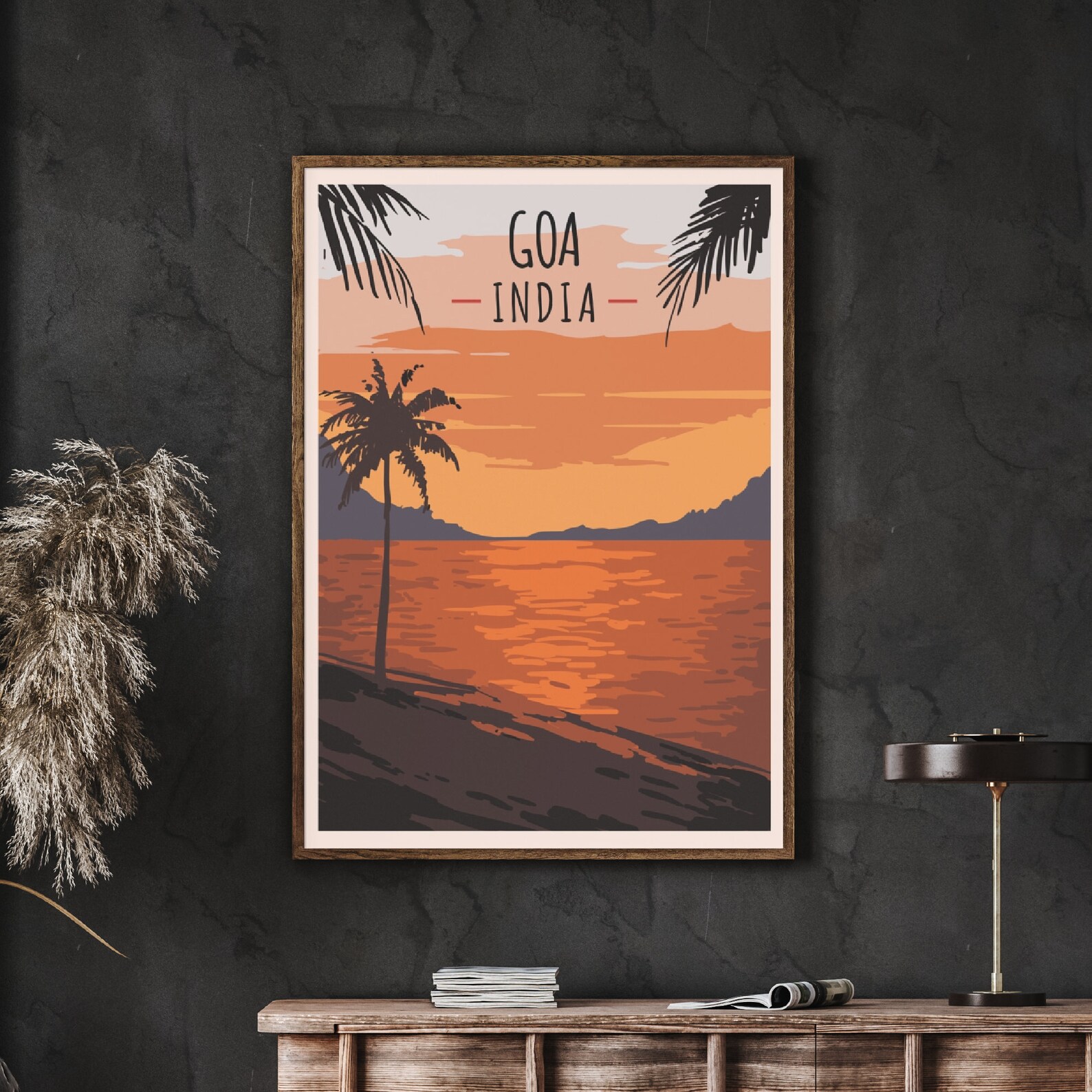 India Travel Poster Goa Beach Print Konkan Decor Panaji - Etsy