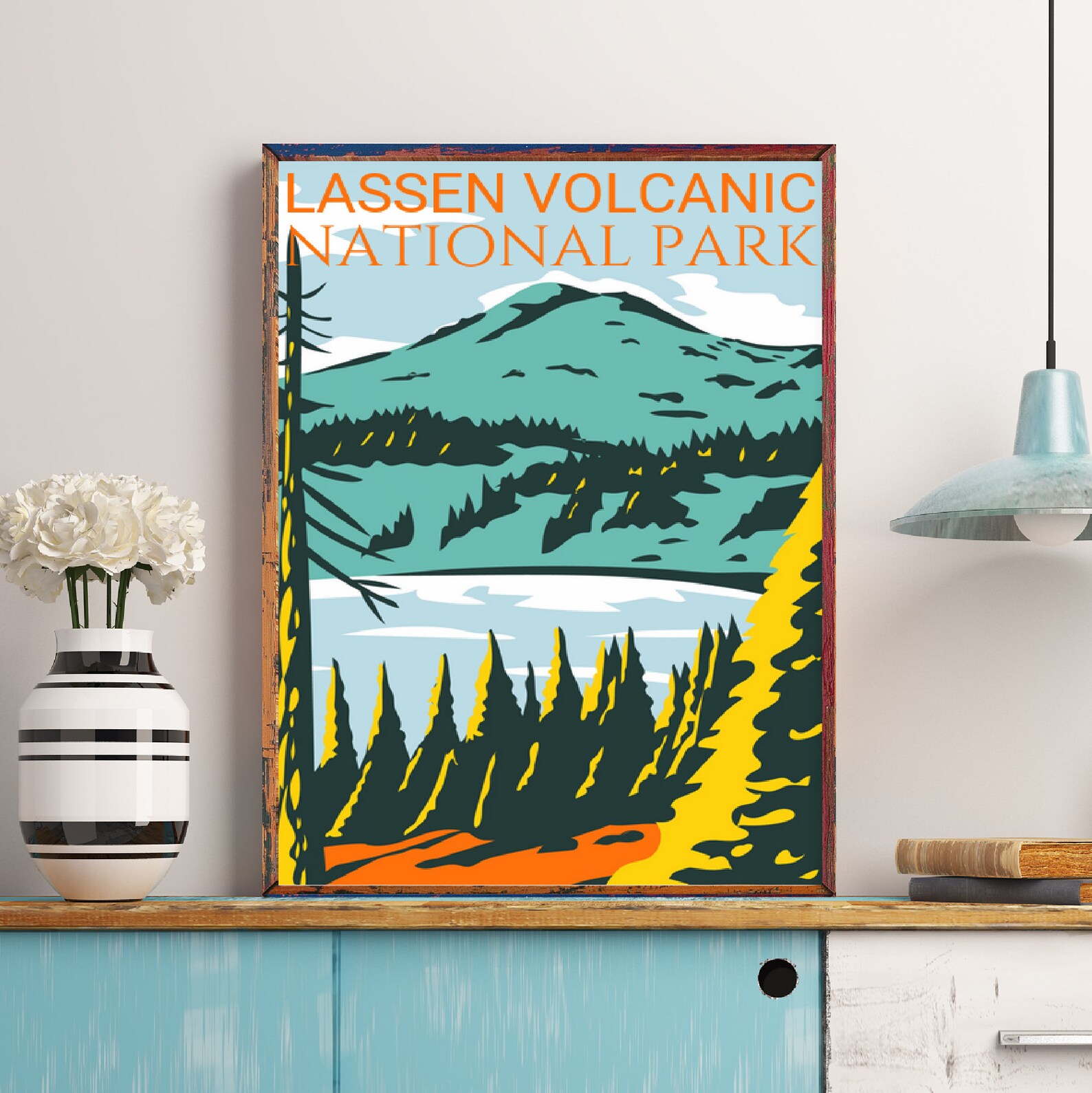 Lassen Volcanic National Park Poster National Park Print - Etsy