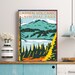 Lassen Volcanic National Park Poster, National Park Print, Sierra ...