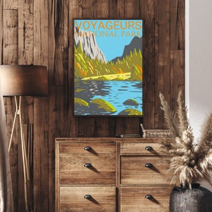 Voyageurs National Park Poster, Travel Gifts, National Park Decor ...