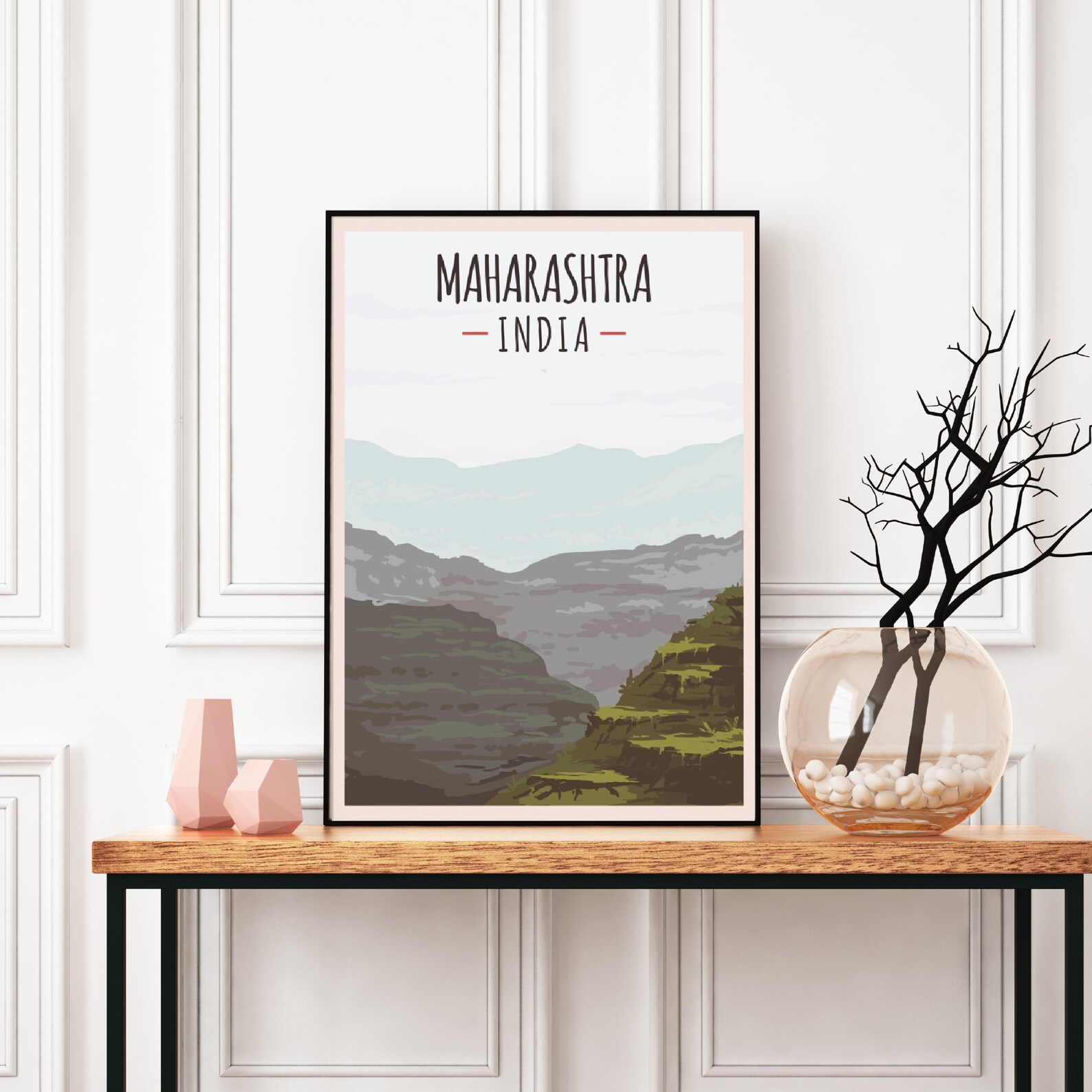 India Travel Poster Maharashtra Print Kalsubai Peak Western - Etsy