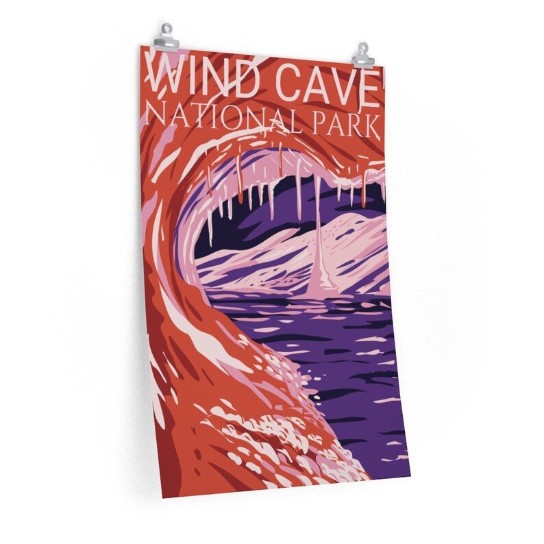 Wind Cave National Park Poster National Park Print South | Etsy