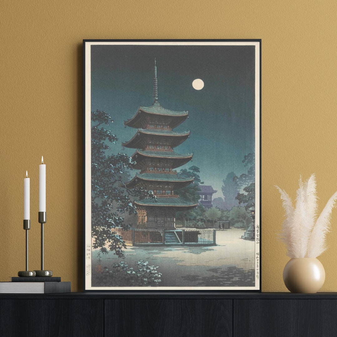 Asakusa Kinryuzan Temple by Tsuchiya Koitsu, Japanese Print, Japanese ...