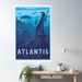 Atlantis Print the Lost City Vintage Travel Poster the Atlantic Print ...