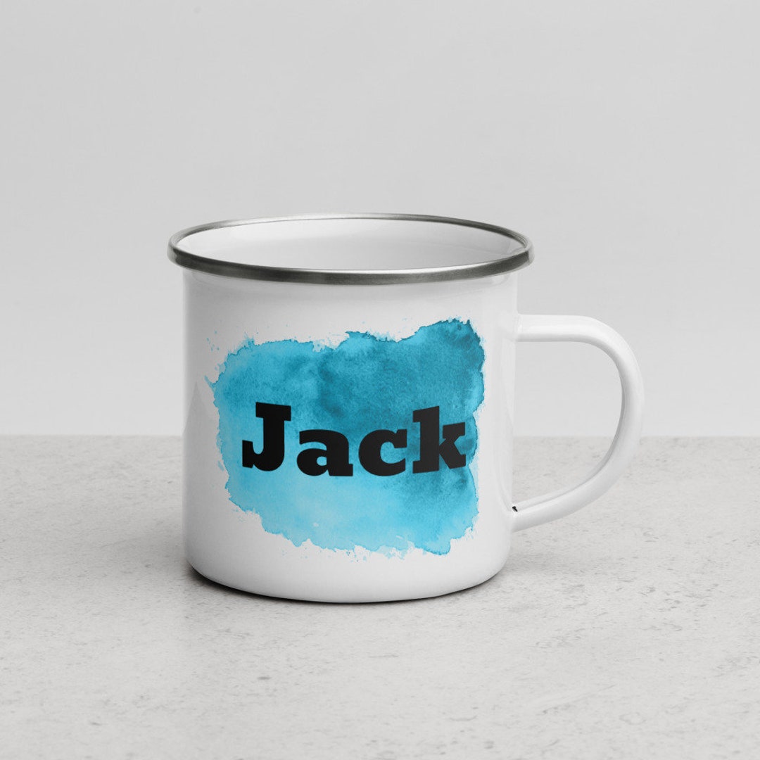 Kids Enamel Mug Custom Boys Hot Cocoa Mug Enamel Mug for - Etsy