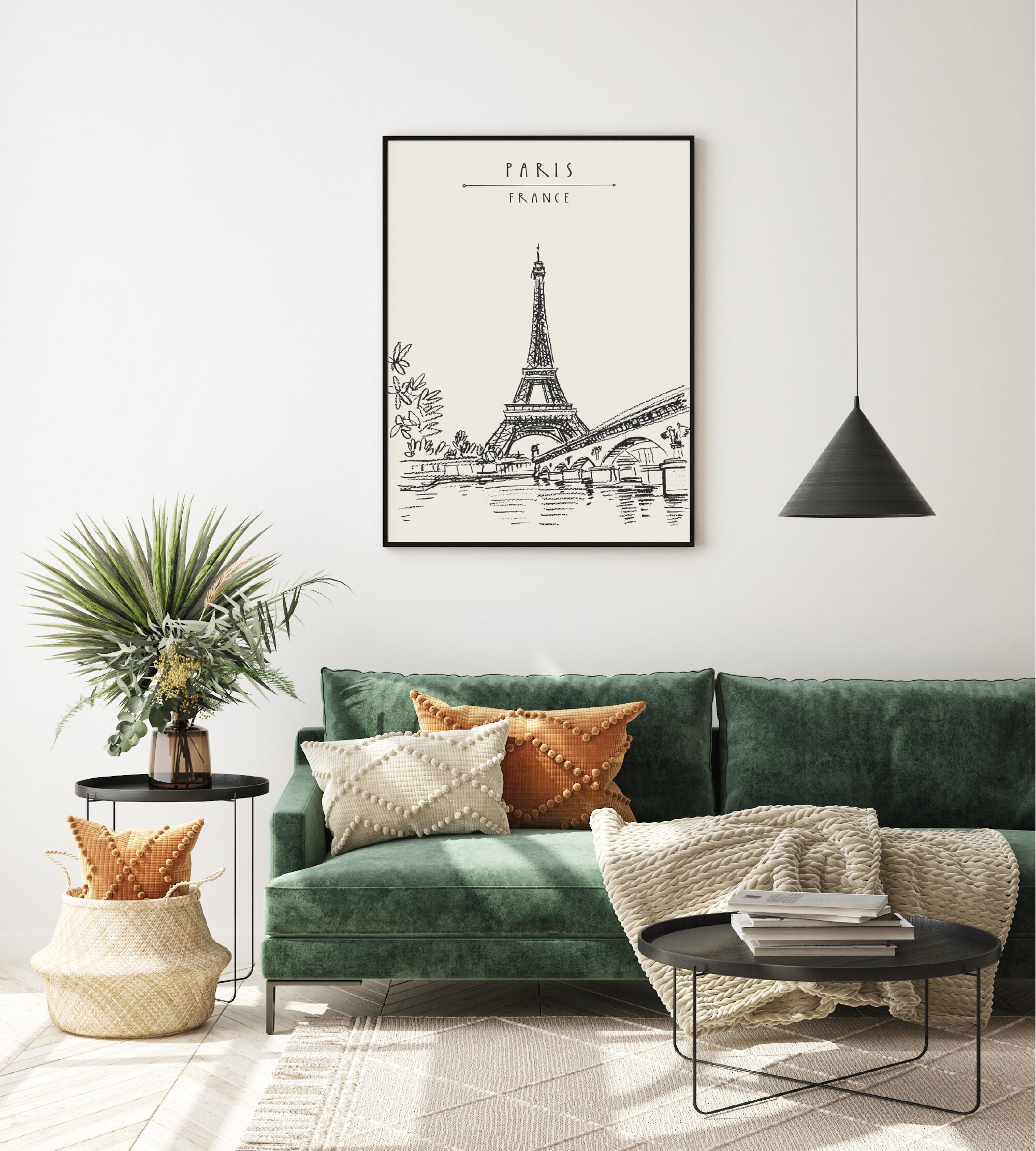 Paris Wall Art France Poster Paris Print Eiffel Tower | Etsy