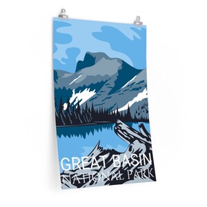 Great Basin National Park Poster, Great Basin Print, Bristlecone Pine ...