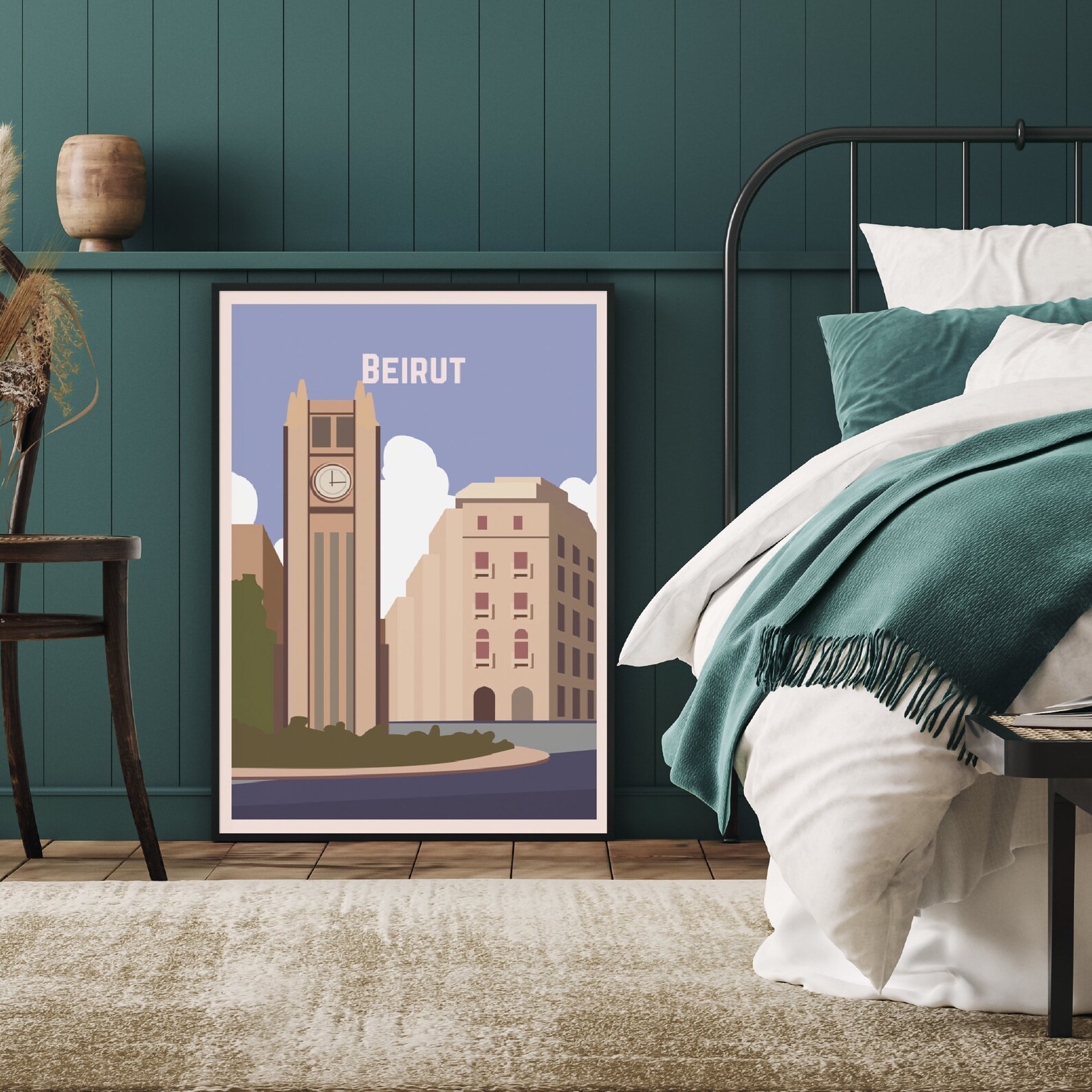 Beirut Travel Poster Lebanon Wall Wrt Middle East Beirut - Etsy