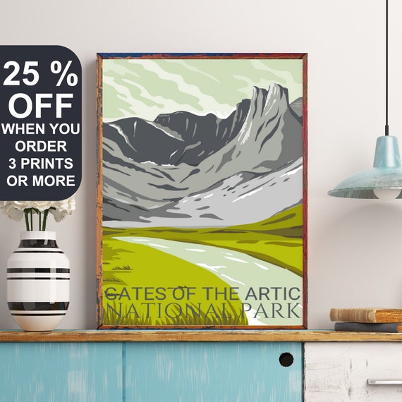Gates of the Arctic National Park Poster Alaska Poster | Etsy
