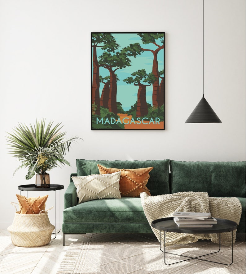Madagascar Travel Poster Madagascar Print Madagascar Wall - Etsy