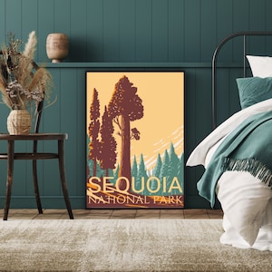 Sequoia National Park Poster, National Park Prints, Travel Gifts ...
