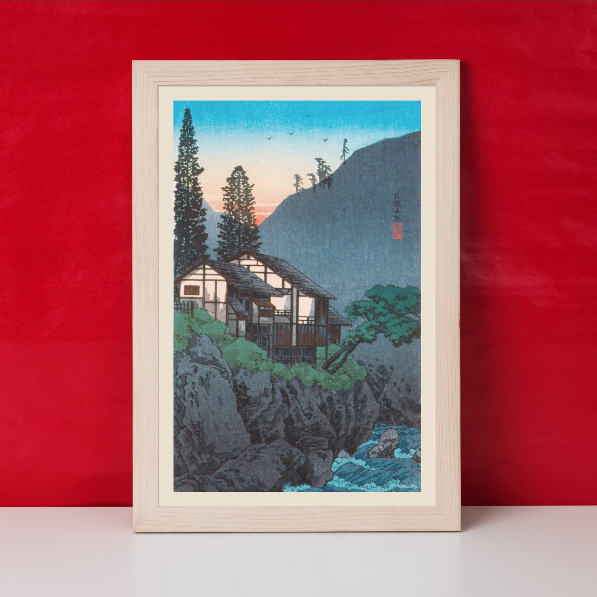 Japanese Print Japanese Art Hakone Print Hiroaki Takahashi - Etsy