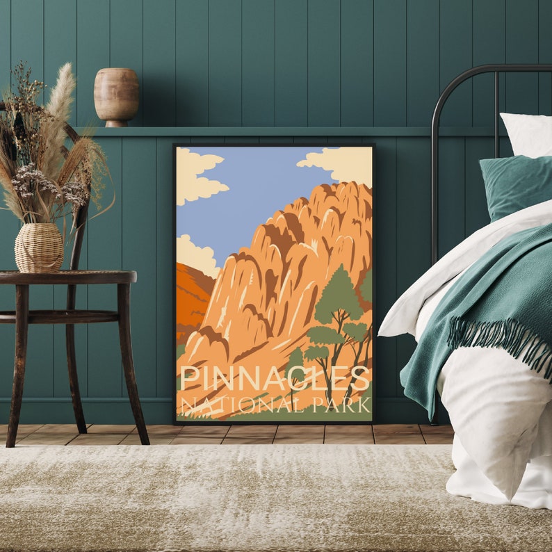 Pinnacles National Park Poster California Travel Print - Etsy