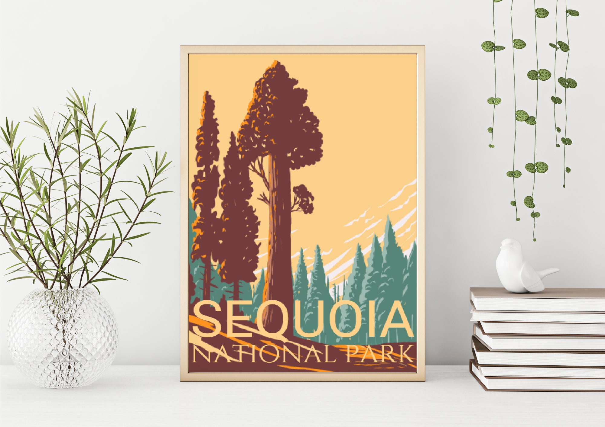 Sequoia National Park Poster National Park Prints Travel - Etsy