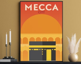 Medina Saudi Arabia Travel Poster City Print Mosque - Etsy
