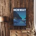 Norway Print, Scandinavian Landscape, Norway Traditional Travel Print ...